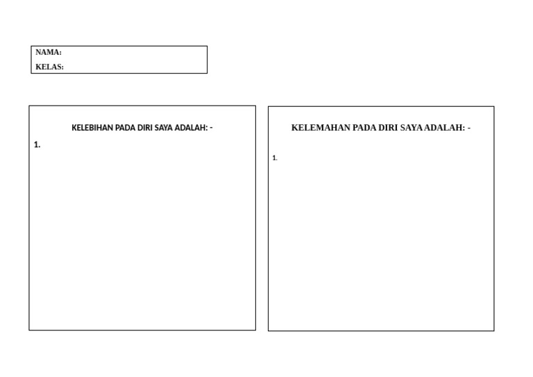 Kelebihan dan Kelemahan Diri Saya | PDF