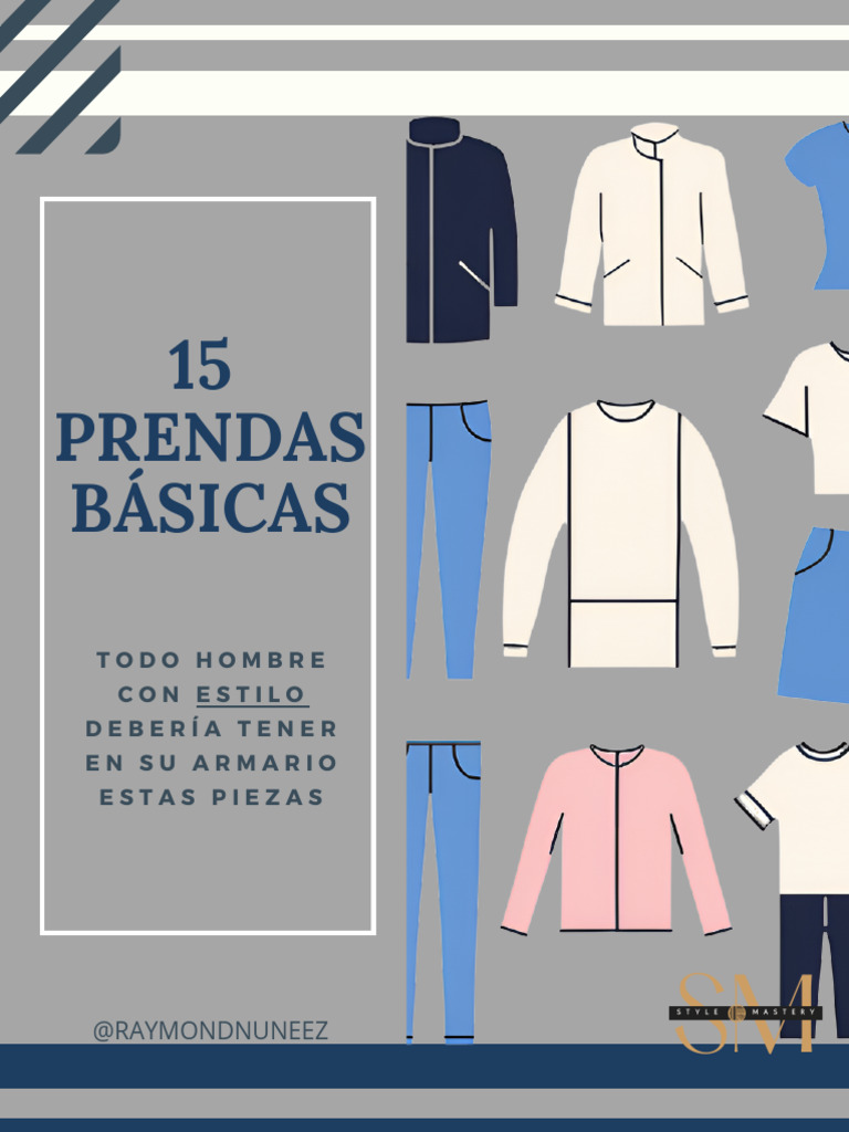 Guía de Prendas Básicas para Hombres | PDF | Ropa | Pantalones