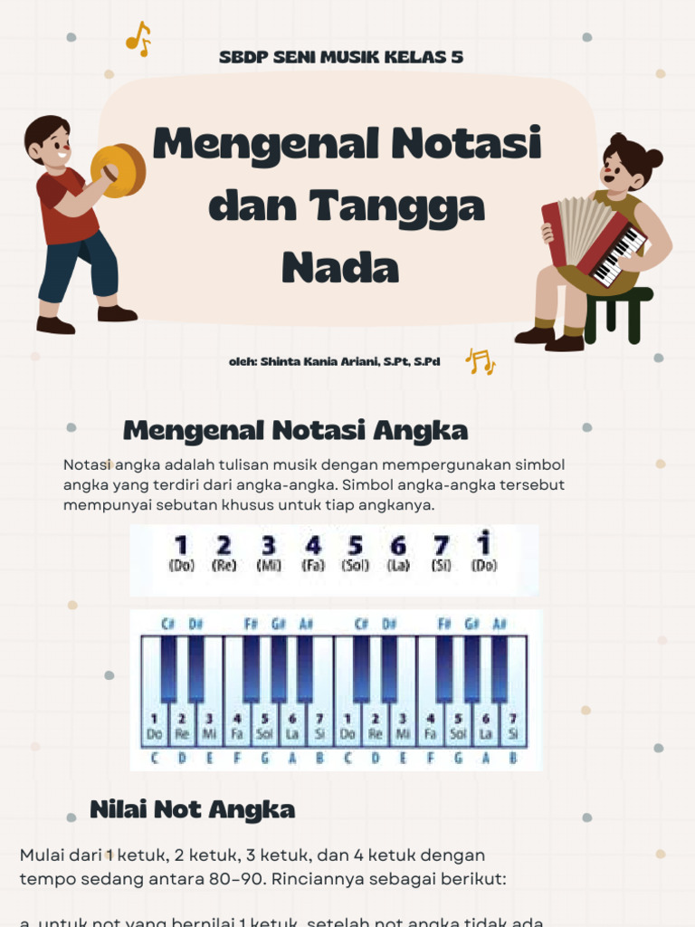 Mengenal Notasi dan Tangga Nada Musik | PDF