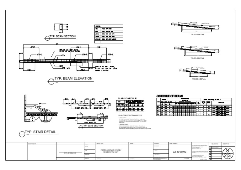Steel Building Plans for Residential Unit | PDF | Beam (Structure)