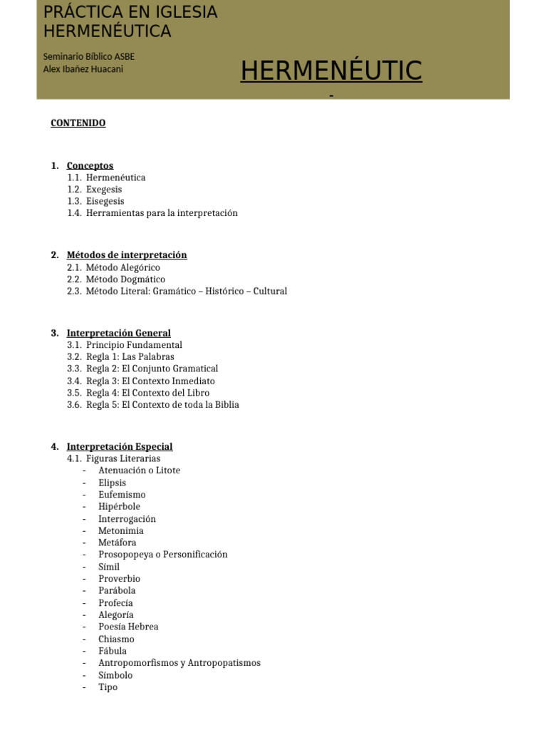 HERMENEUTICA | PDF | Biblia | Hermenéutica