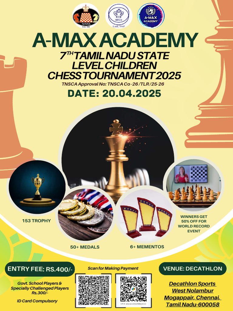 A Max Chess Tournament-1 - Compressed | PDF | Chess