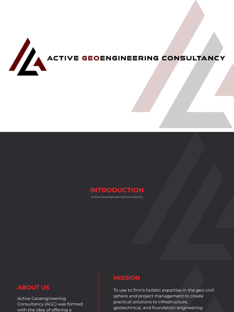 AGC Company Profile | PDF | Geotechnical Engineering | Civil Engineering