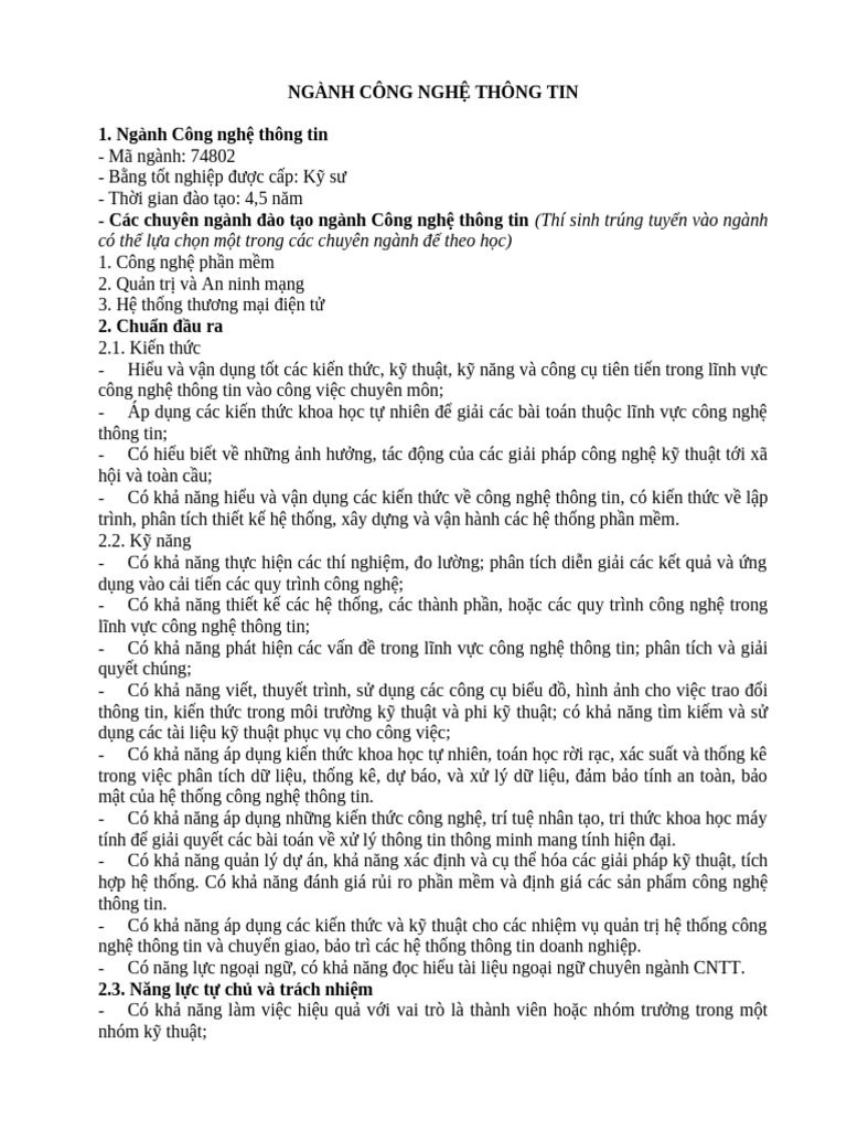 5 - Nganh CNTT | PDF