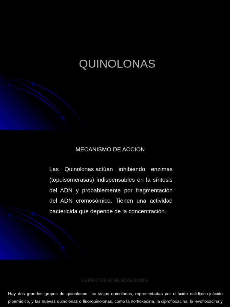 QUINOLONAS | PDF | Antibióticos