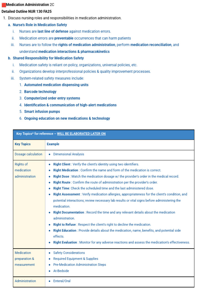 ?Medication Administration 2C | PDF | Medical Prescription | Medical Error