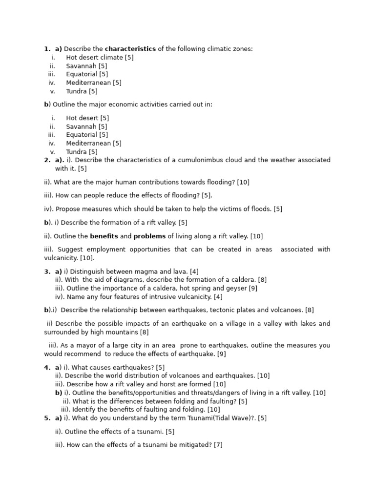 Geo F3 Holliday Work | PDF | Plate Tectonics | Tsunami