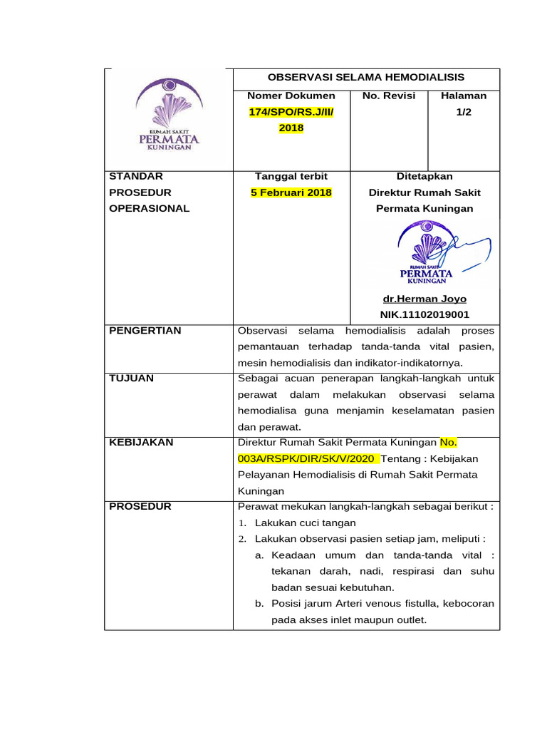 SPO Monitoring Intra HD | PDF