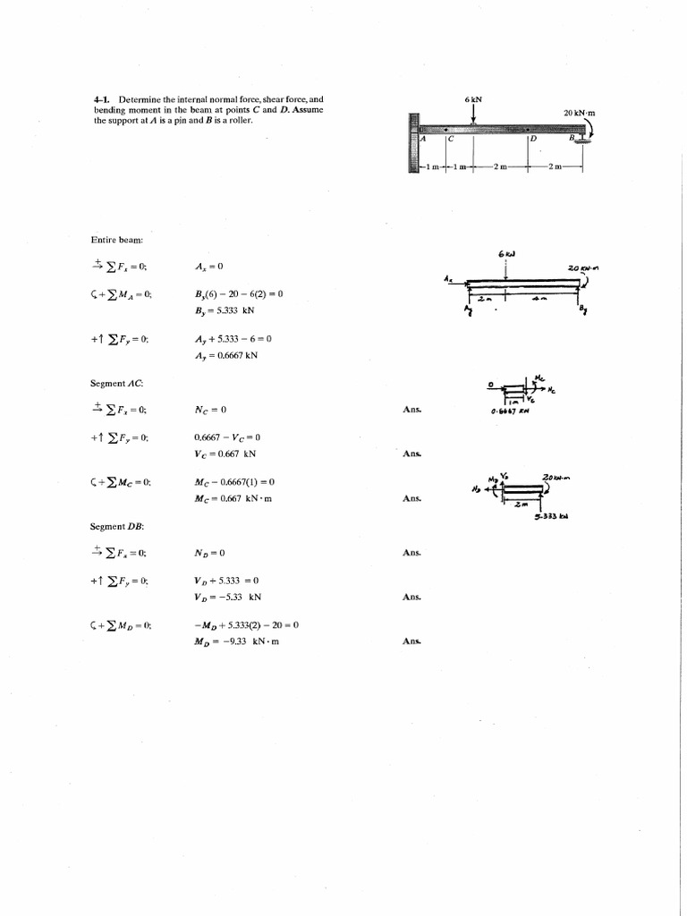 Tutorial 2 - Solutions | PDF | Elasticity (Physics) | Building Engineering