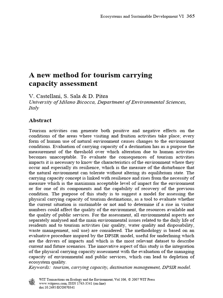 Carrying Capacity | PDF | Sustainability | Ecological Resilience