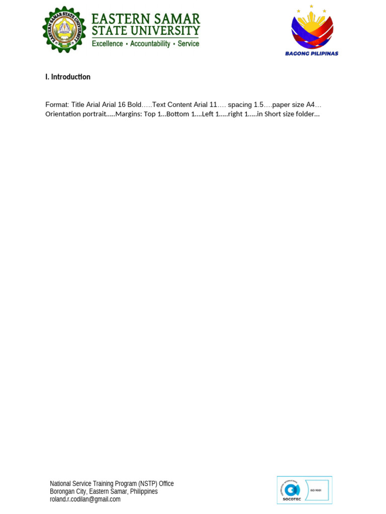 Narrative Format | PDF