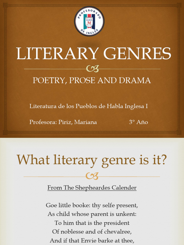 1-Introduction To Literary Genres | PDF | Hamlet | Poetry