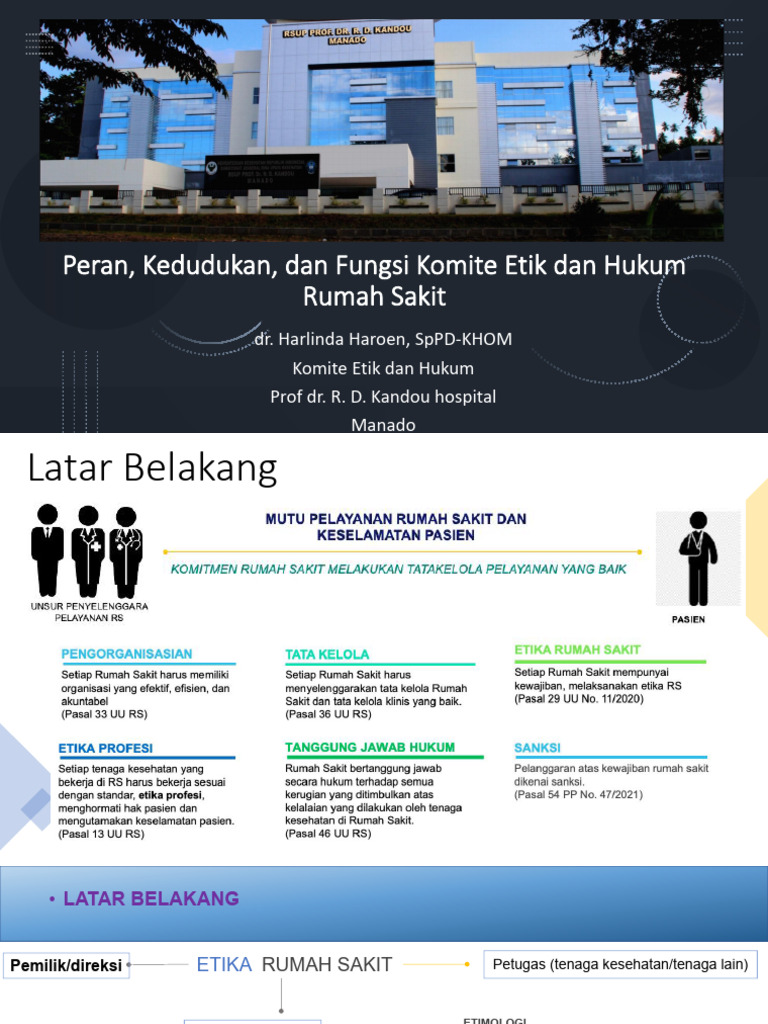 Kedudukan Komite Etik RS | PDF