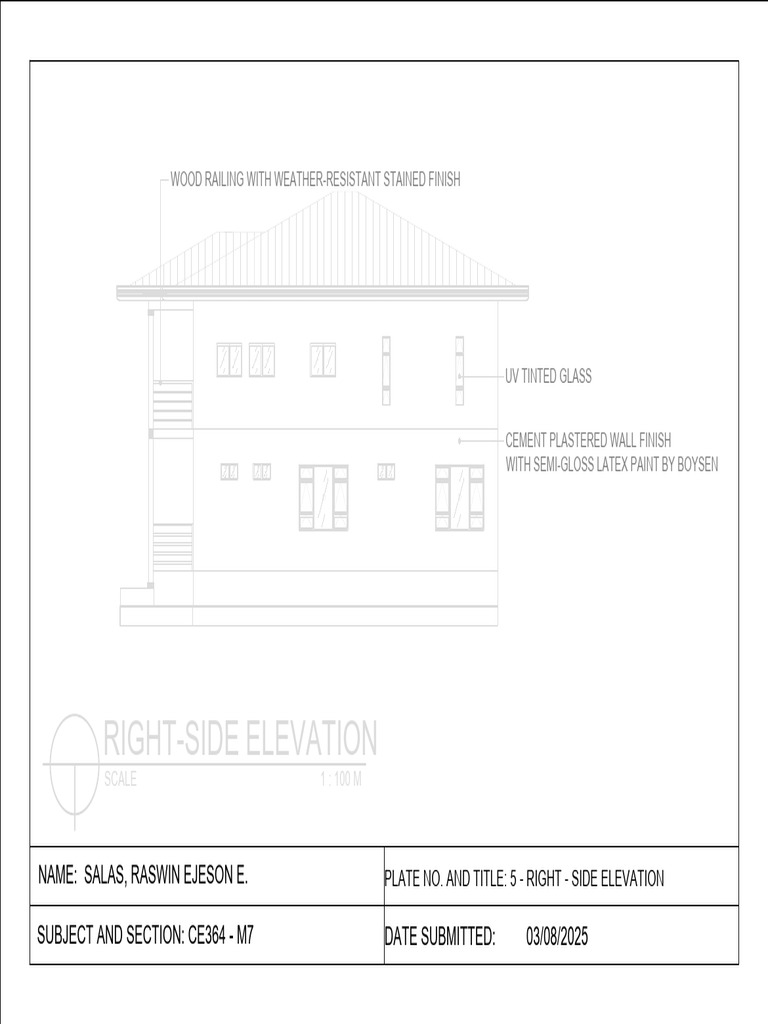 PLATE 5 - Right Side Elevation | PDF