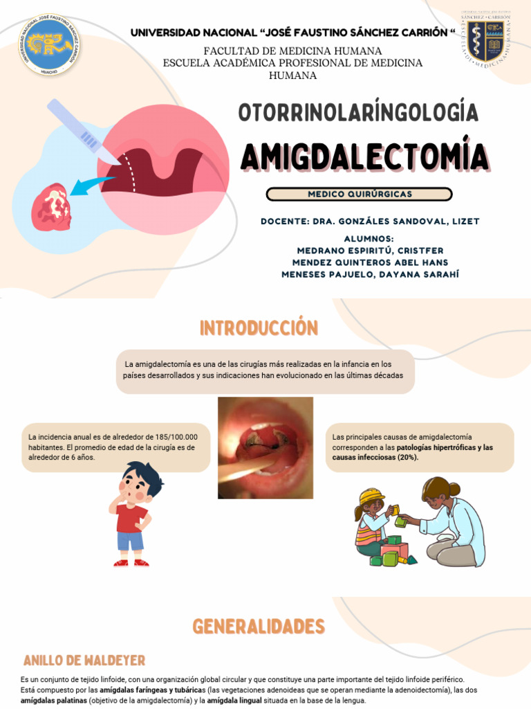 Indicaciones y Técnica de Amigdalectomía | PDF | Apnea del sueño ...