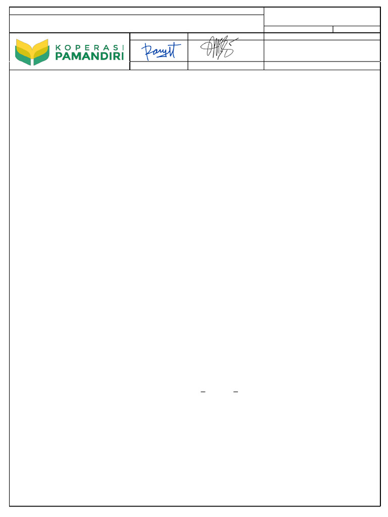 SOP - Program Periodic Service Pamandiri | PDF