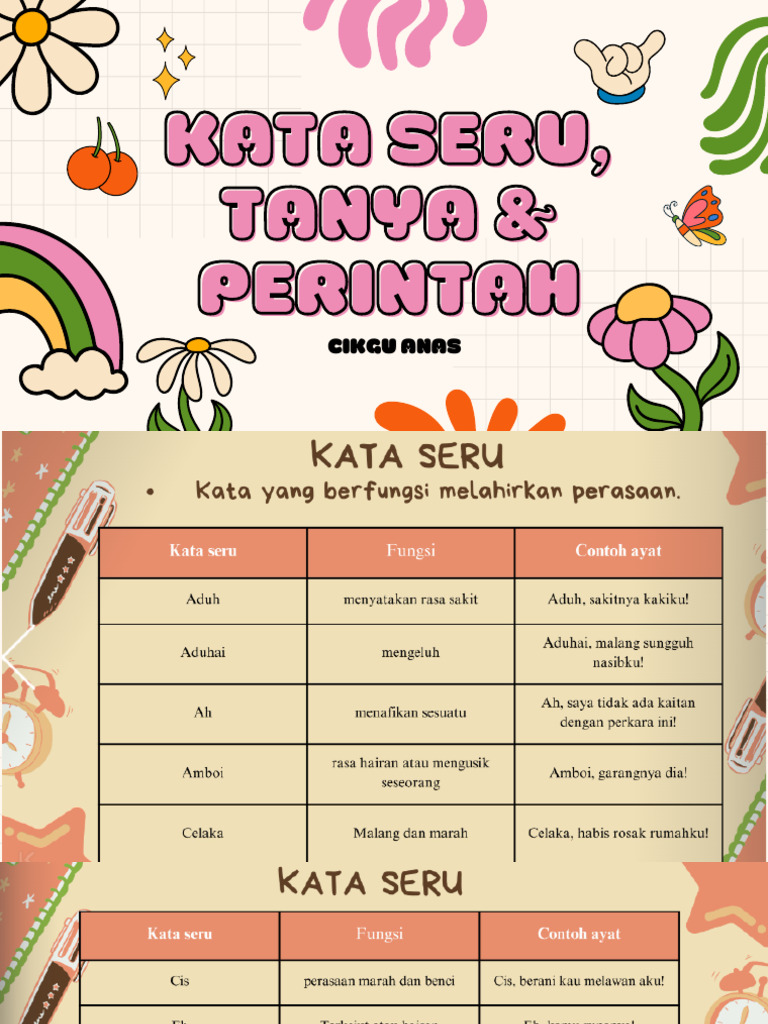 Kata Seru Kata Tanya Kata Perintah | PDF