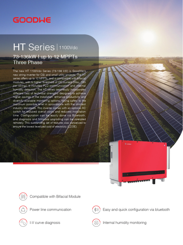 GoodWe GW360K-HV-M Datasheet Overview | PDF | Electric Power | Electricity