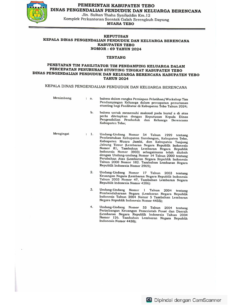 SK Fasilitator TPK | PDF