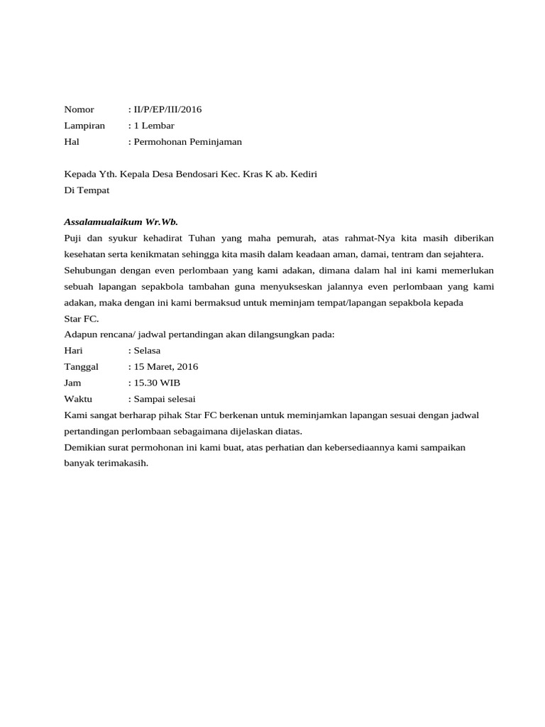 PERMOHONAN LAPANGAN PERMADA | PDF