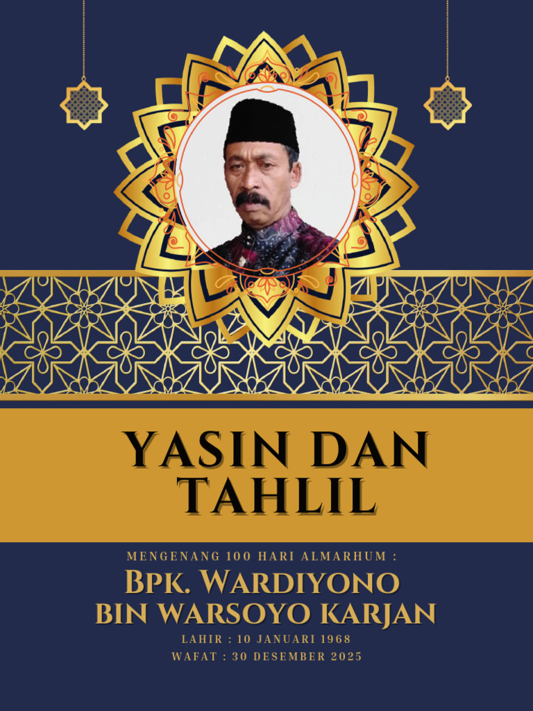 Sampul Buku Yasin Dan Tahlil Hitam Elegan Modern Aesthetic (12.22 x 15. ...