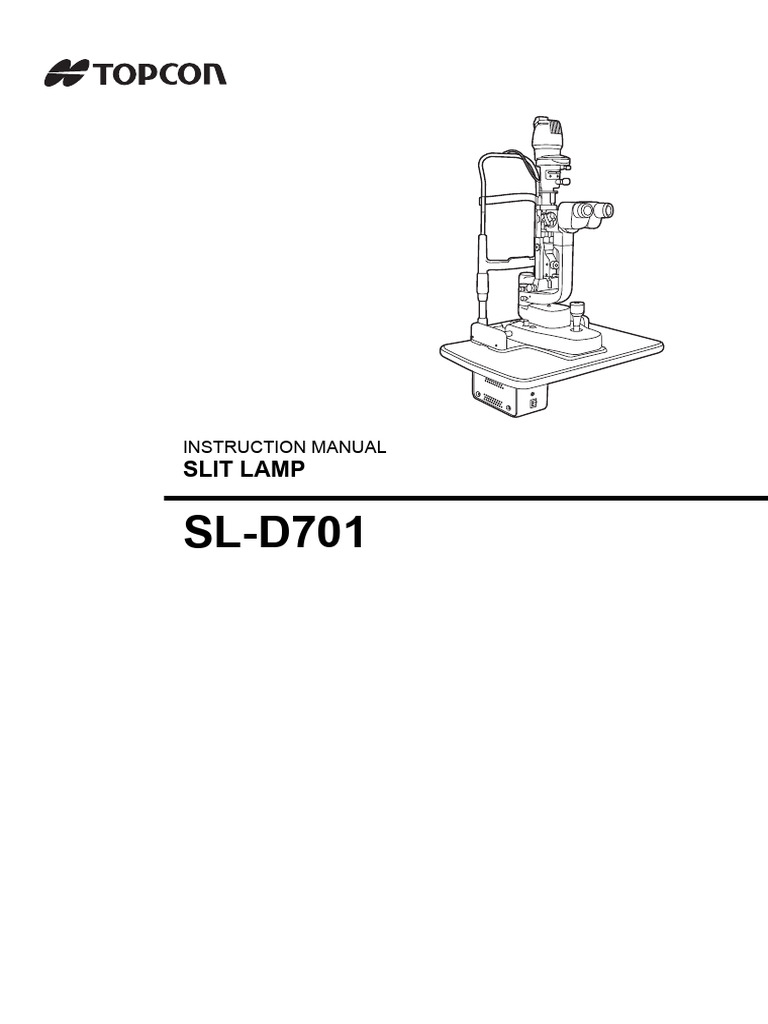 Topcon SL-D701 Instruction Manual | PDF | Humidity | Light