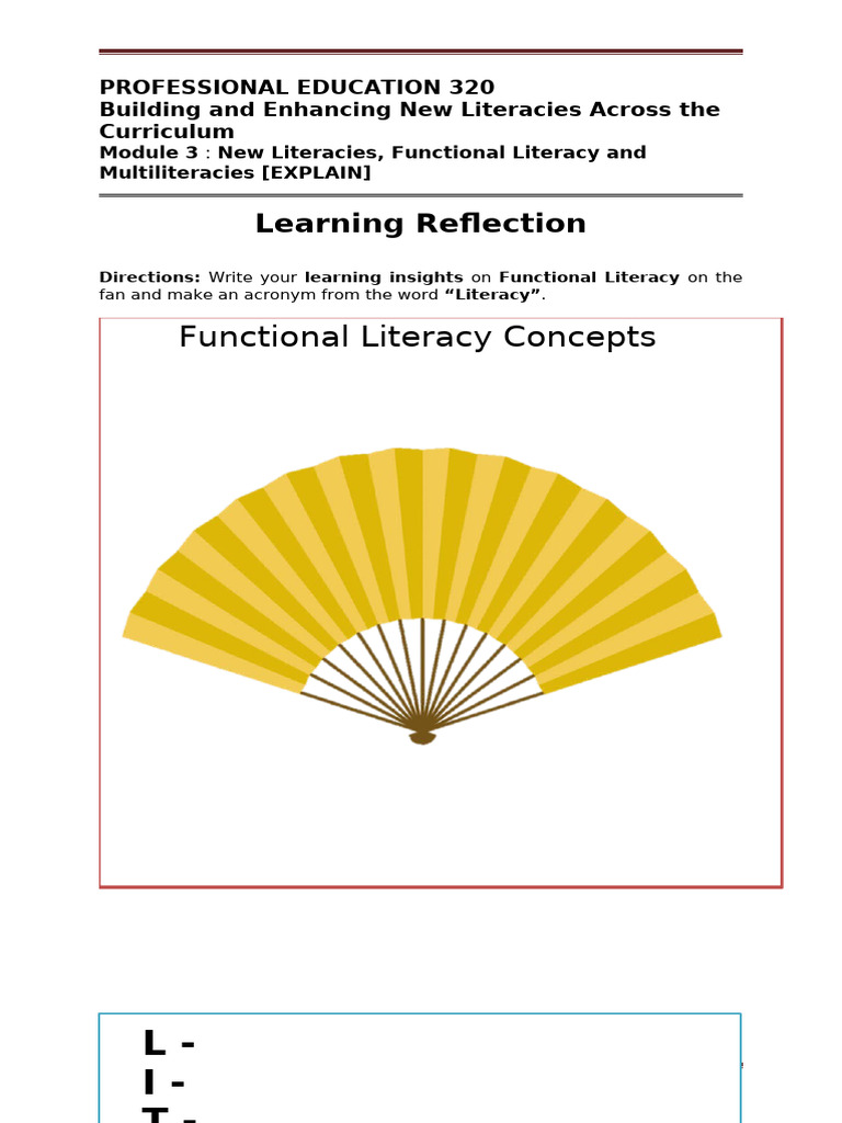 Module 3: New Literacies, Functional Literacy and Multiliteracies | PDF