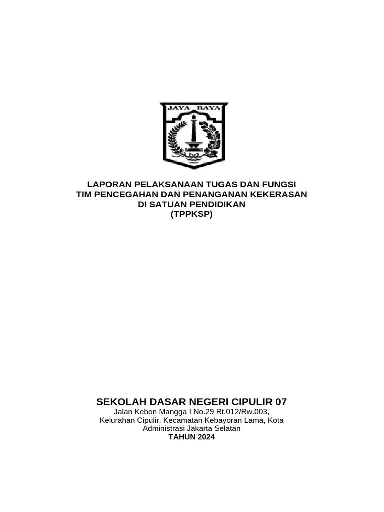 Laporan TPPKSP | PDF