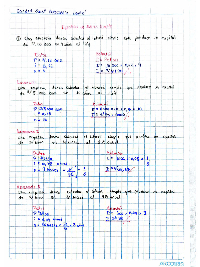 CONDORI SACSI ALESSANDRO LEONEL-Ejercicios Cap.1 | PDF