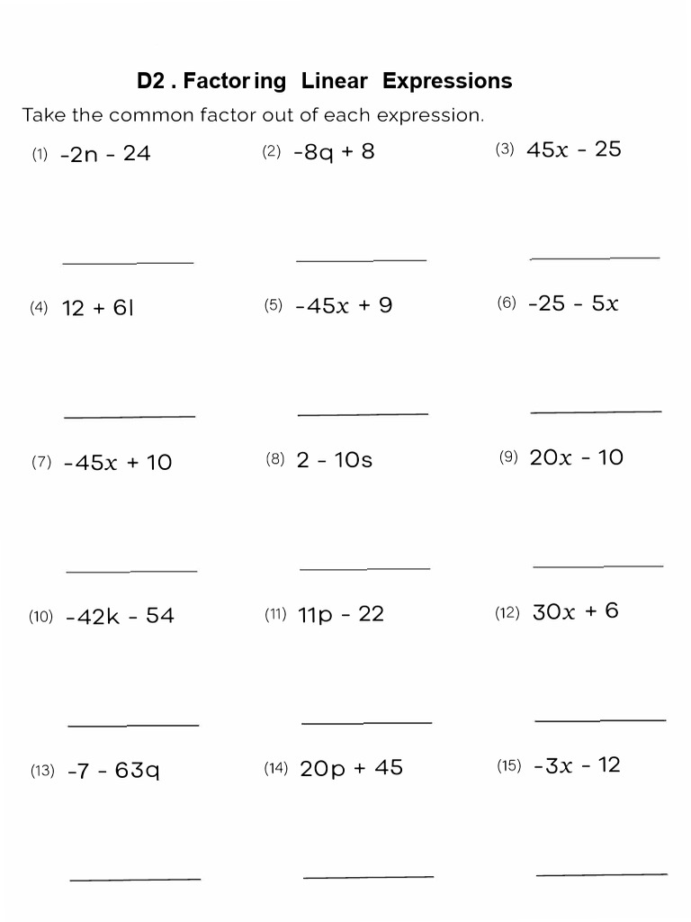 3 Factoring-Expressions-Worksheet Q | PDF