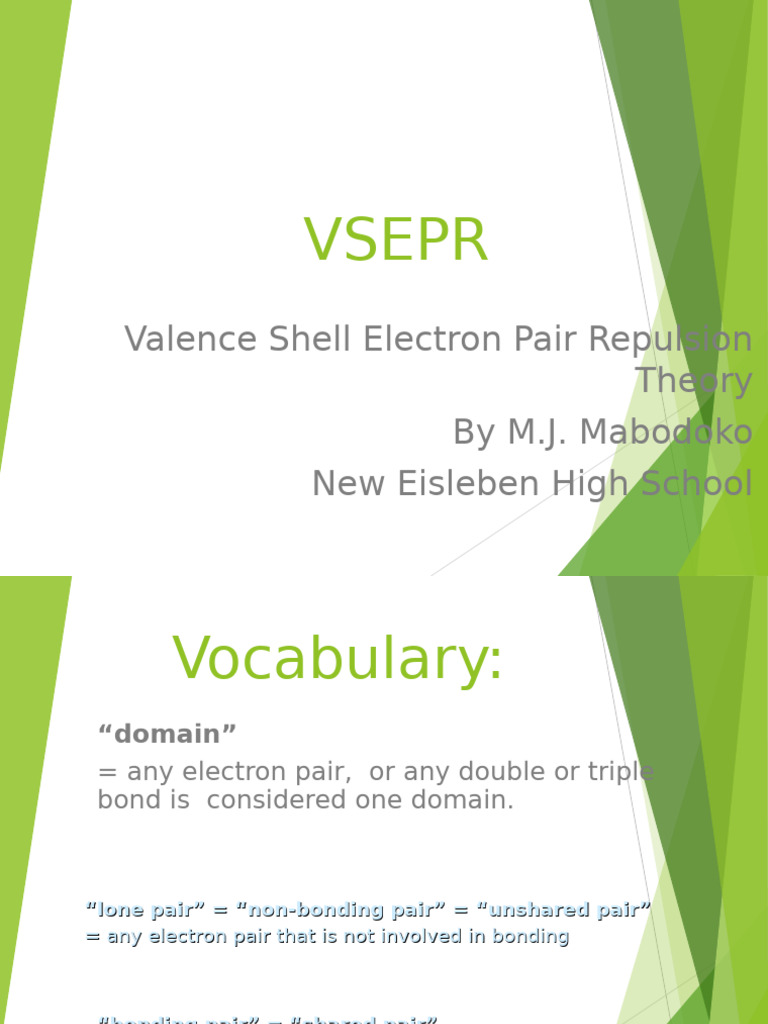 VSEPR Molecular Shape | PDF | Atoms | Molecules
