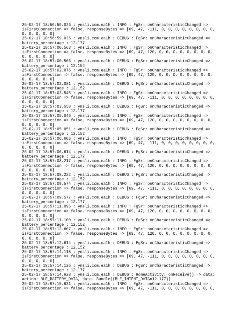 BLE Battery Data Log Analysis | PDF | Statistics