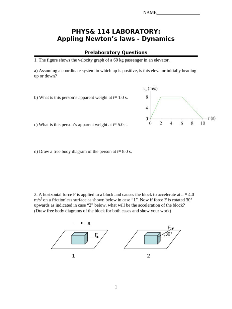 Newton's Law Application-5 | PDF | Force | Applied And Interdisciplinary Physics