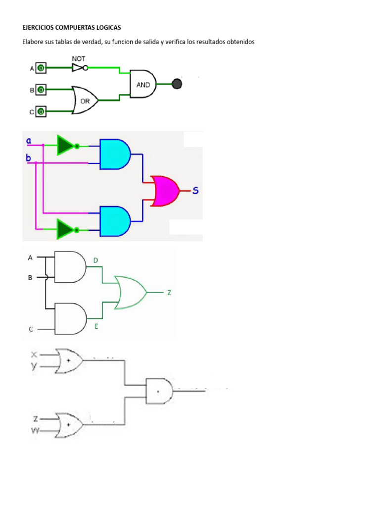 Compuertas Logicas | PDF