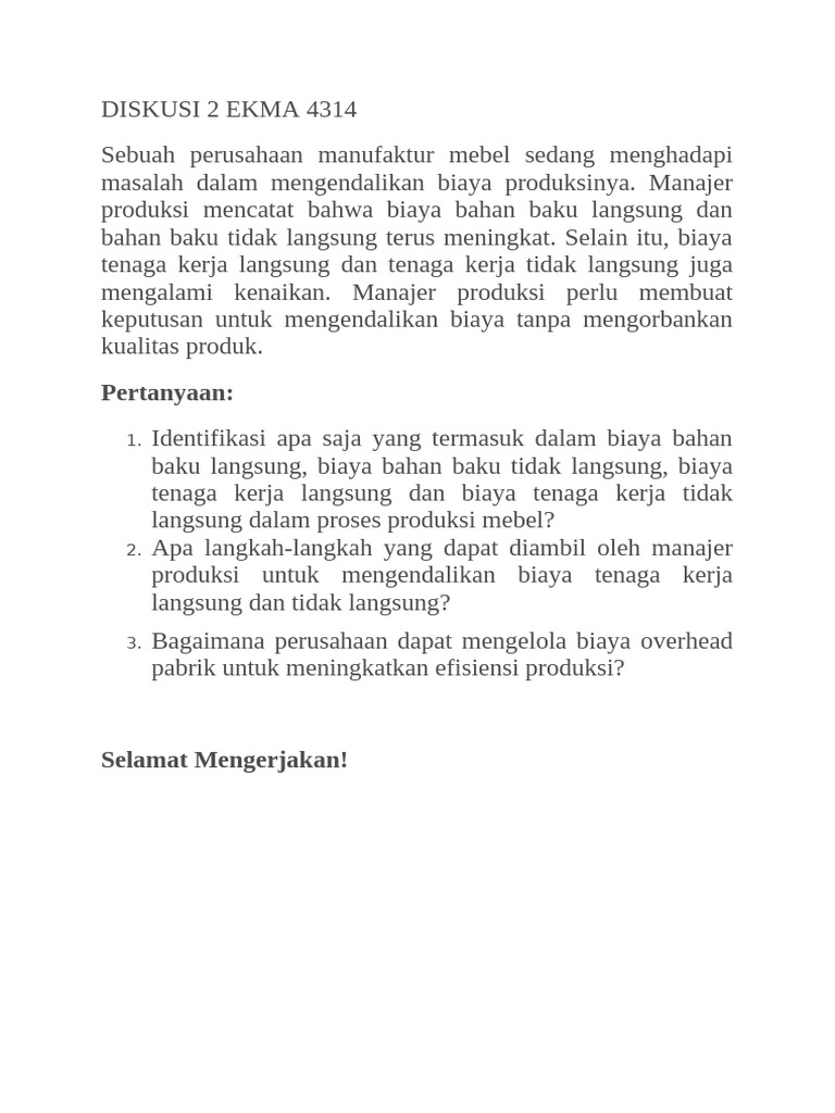 Diskusi 2 Ekma 4314 | PDF