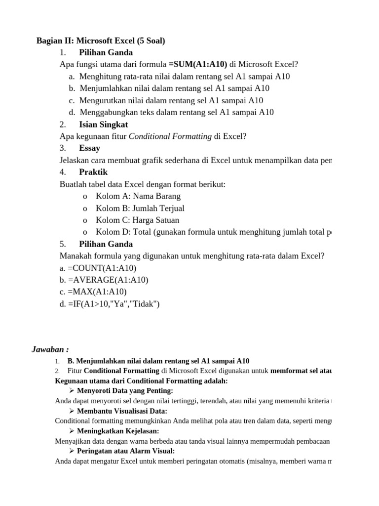 Tika Septiana Widodo - UAS SIK - EXCEL | PDF