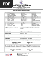 Science Month Celebration Culmination | PDF | Science | Learning