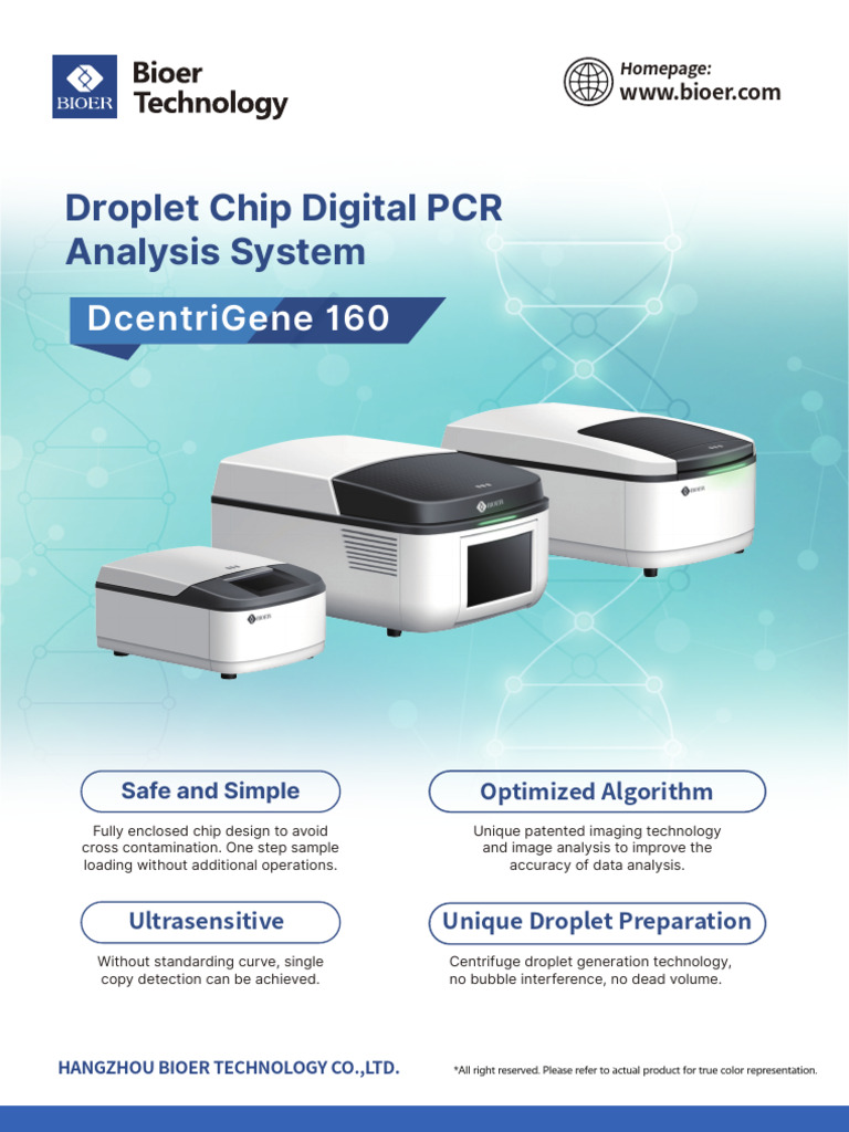 DropletChipDigitalPCRBrochure | PDF | Polymerase Chain Reaction ...