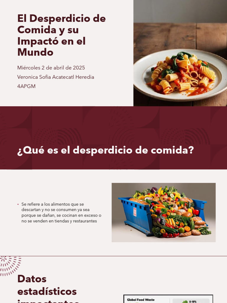 Desperdios de comida | PDF