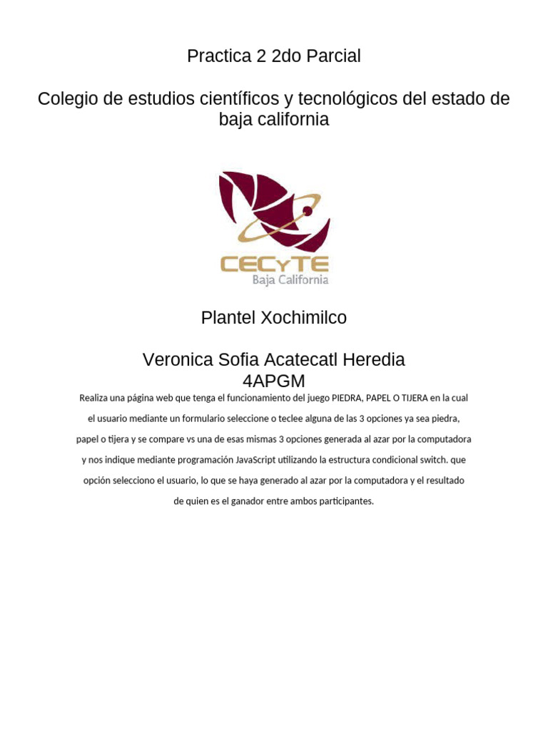 Practica 2 2do Parcial | PDF