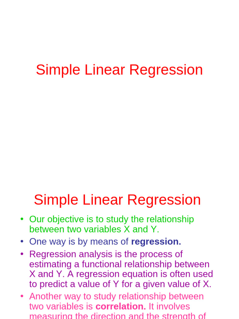 15.simple Linear Regression-530 | PDF | Errors And Residuals | Linear Regression