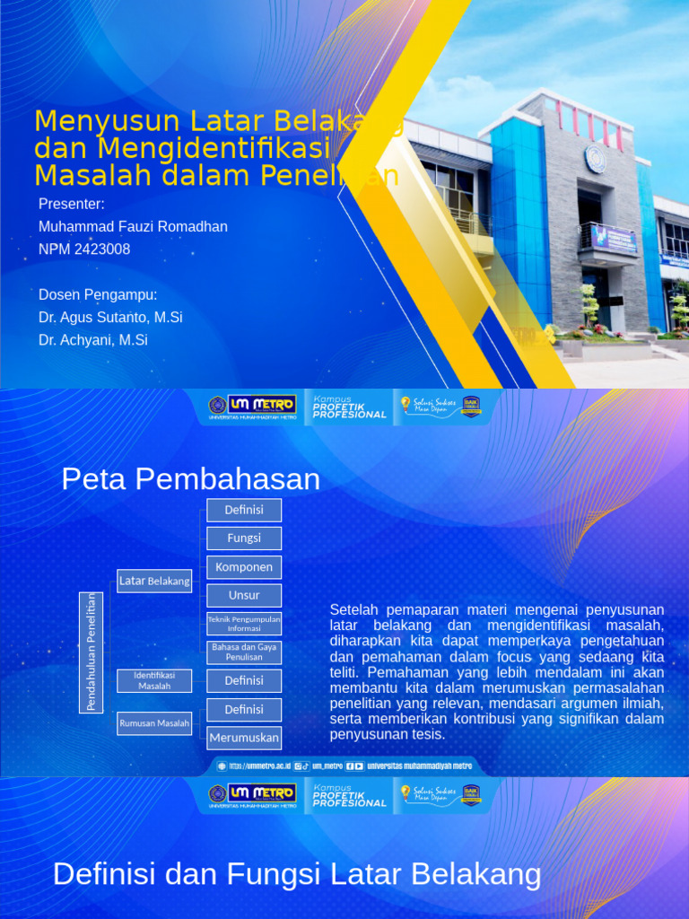 Penyusunan Latar Belakang Penelitian | PDF