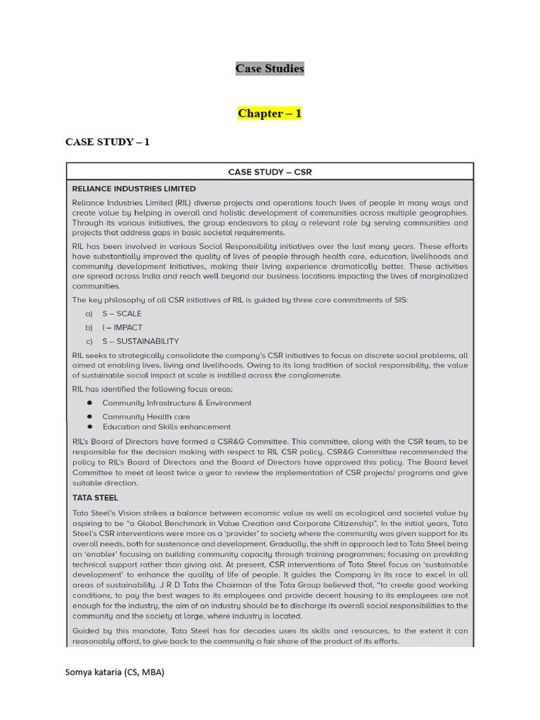 SM Case Studies - Somya K | PDF