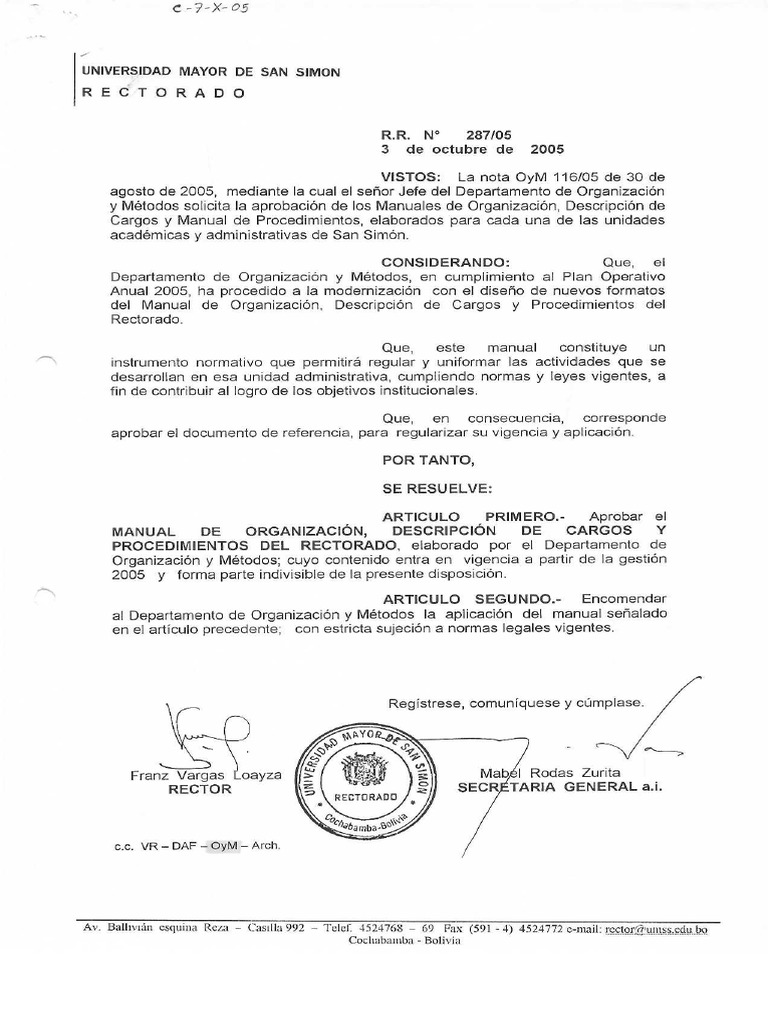 R.R. Rectorado | PDF | Justicia | Crimen y violencia