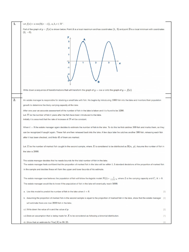 Modelling Functions HL | PDF