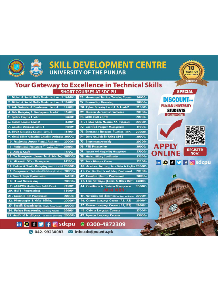 Skill Development Centre Time Time Table & Structure | PDF