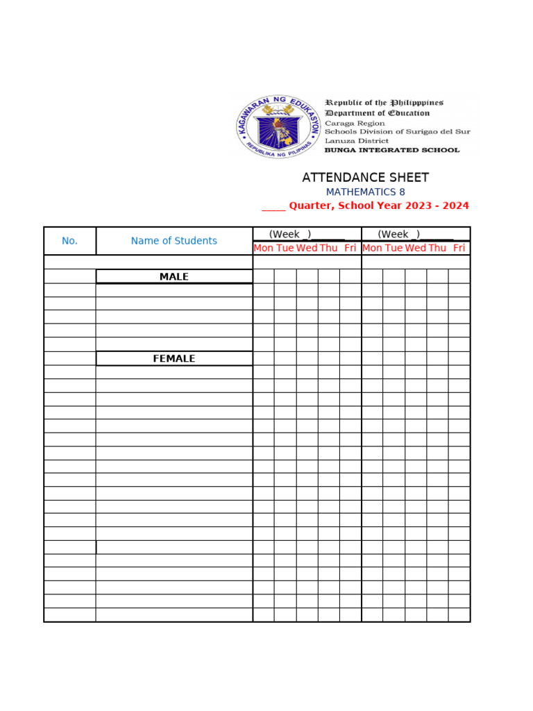 Attendance Sheet | PDF