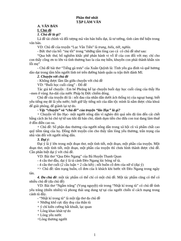 de cuong on tap ngu van 8 | PDF