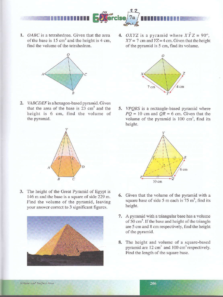 Volume Calculations for Various Solids | PDF | Linear Programming | Convex Geometry