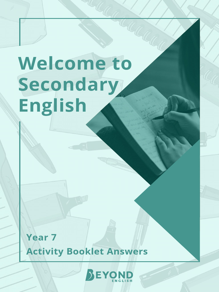 Year 7 English Activity Answers | PDF | English Language | Adverb